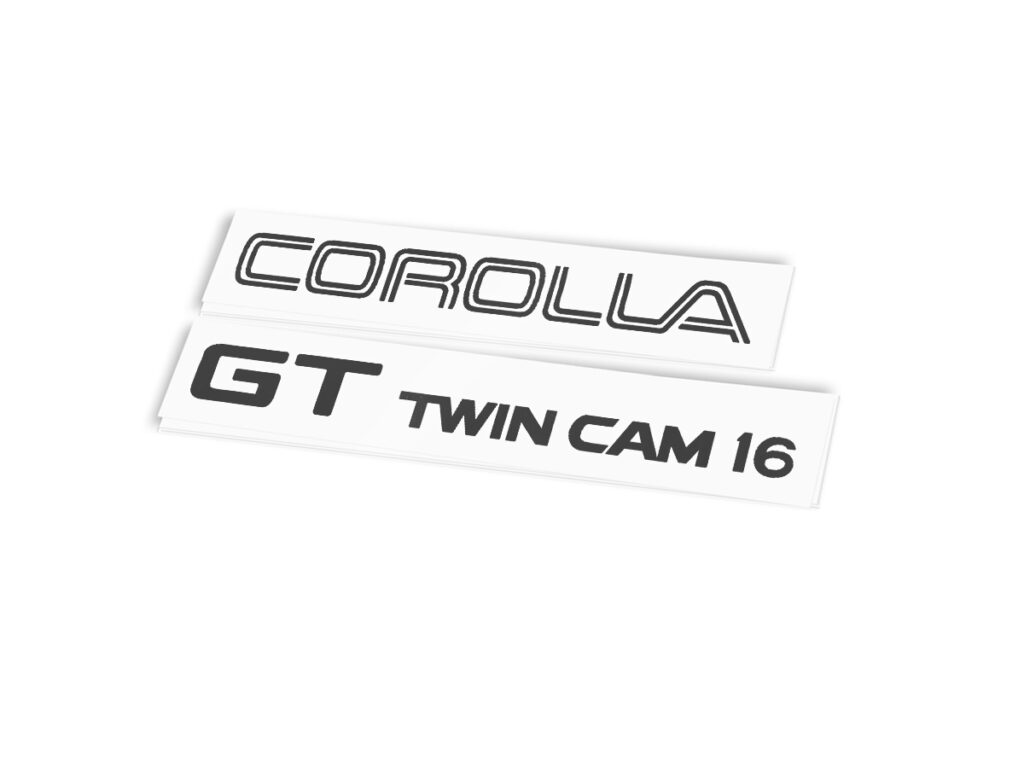 Corolla AE86 Bootlid Stickers 1983-1985 - GarageSensei