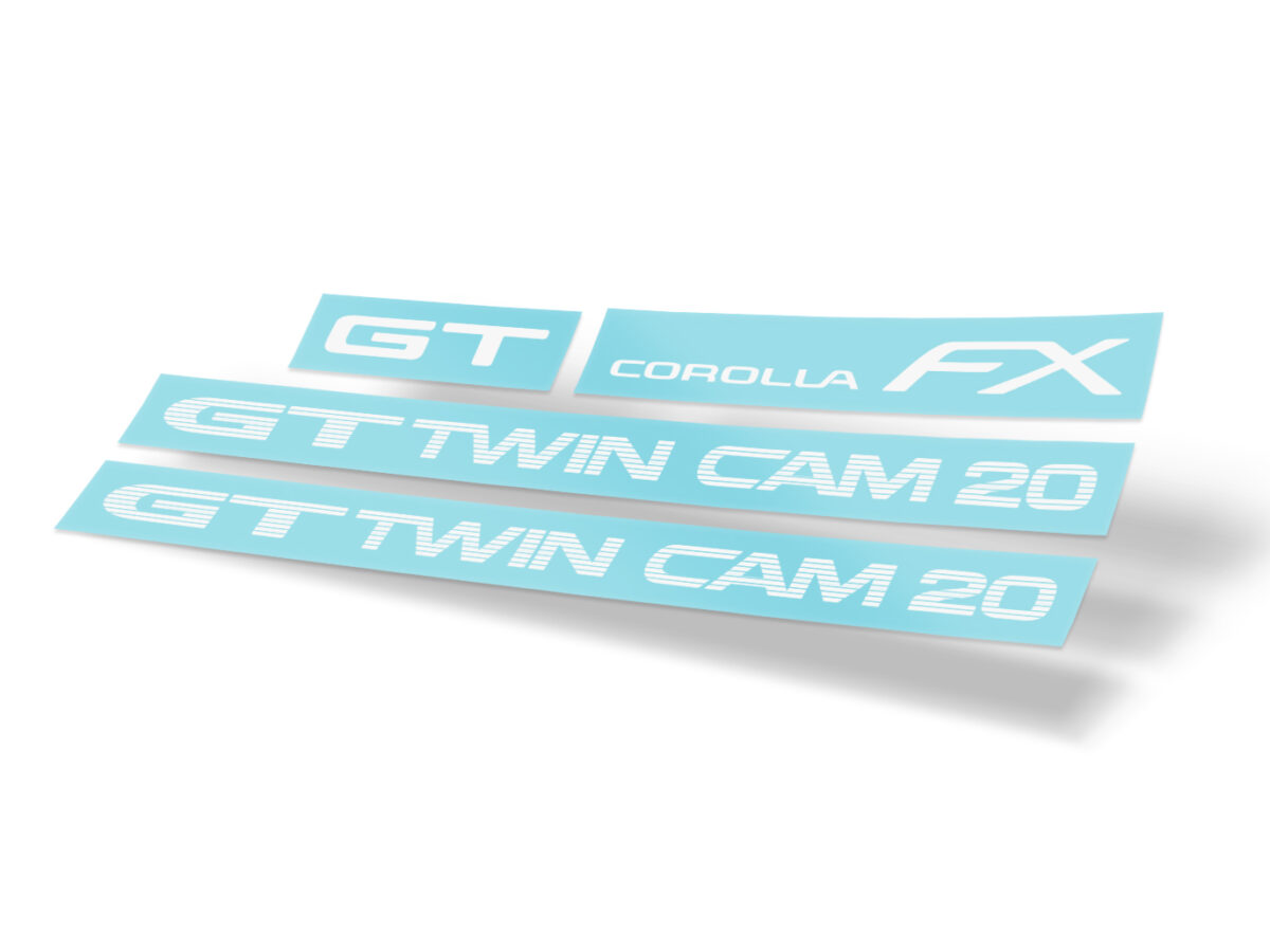 Toyota Corolla Levin Apex Twin Cam 16 AE86 grille full sticker set ...