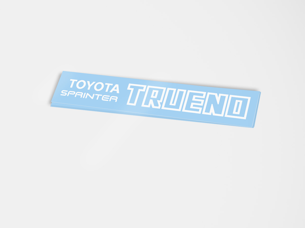 Sticker Toyota Sprinter Trueno rear - Garage Sensei