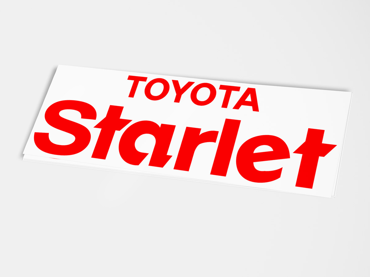 Toyota Starlet KP61 Hood sticker - Garage Sensei