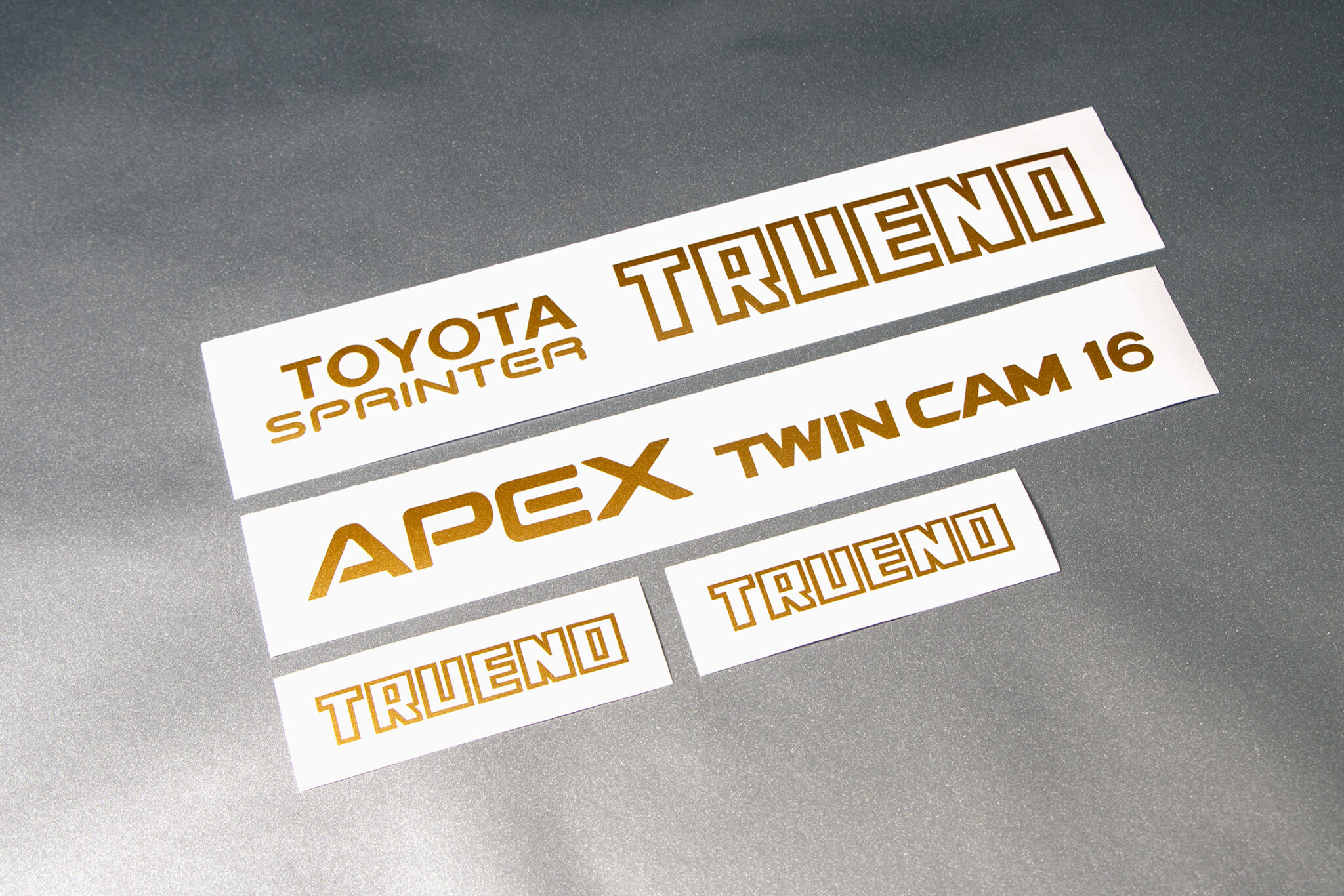 Toyota Sprinter Trueno Apex Twin Cam 16 AE86 full sticker set - Garage ...