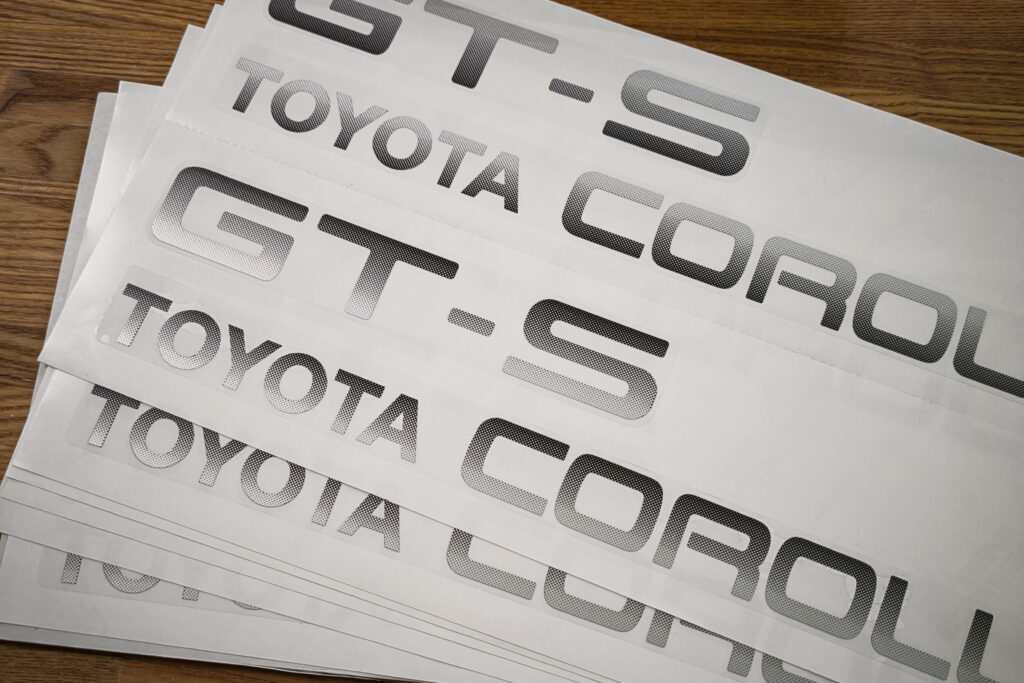 GT-S Toyota Corolla AE86 sticker set - Garage Sensei
